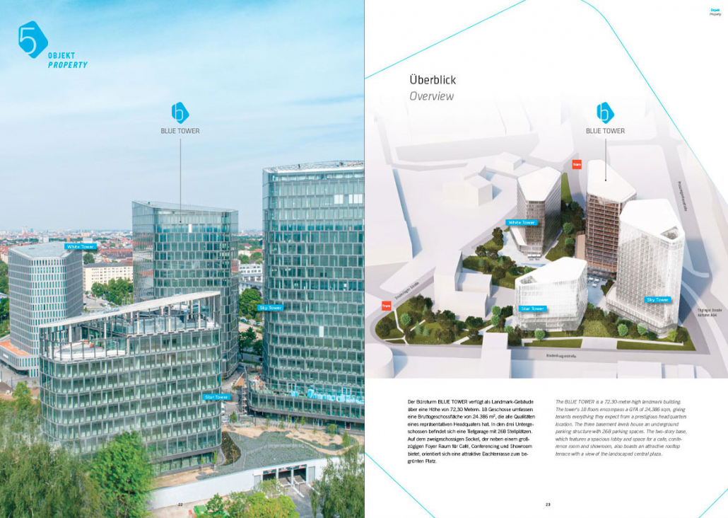 Blue Tower in München – Design & Marketing – tobiasbretting